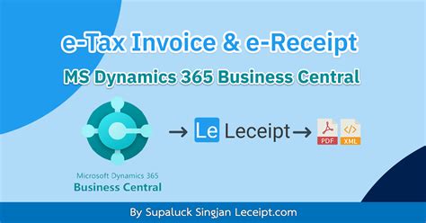Create E Tax Invoice And E Receipt From Ms 365 Business Central