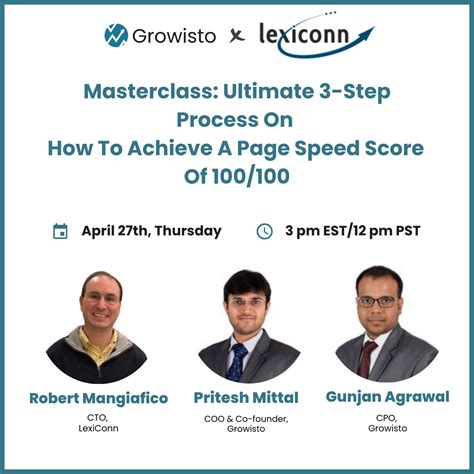 Masterclass Ultimate 3 Step Process On How To Achieve A Page Speed Score Of 100100