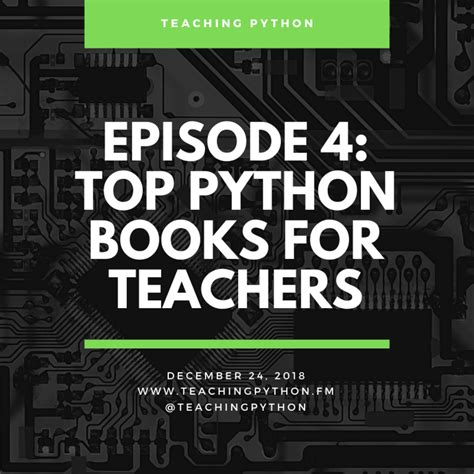 Teaching Python Episode 4 Top Python Books For Teachers