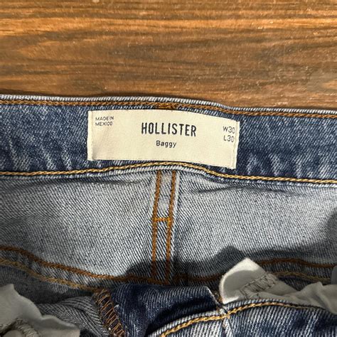 Navy Hollister Baggy Jeans Baggy Fit Marked As Depop