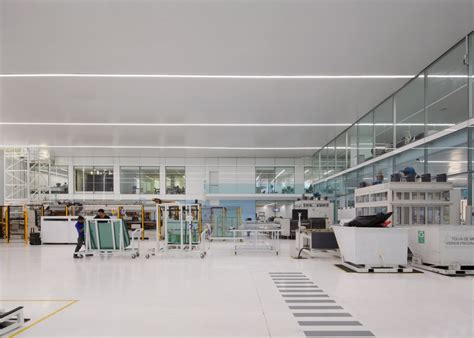 Tesla Windscreen Factory In Peru Features Coloured Glass Fittings