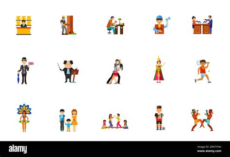 Occupation Icon Set Stock Vector Image And Art Alamy