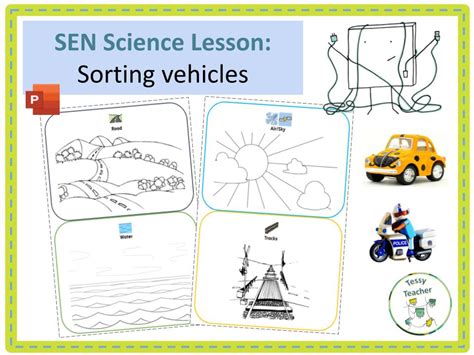 Sen Science Lesson Sorting Vehicles Teaching Resources