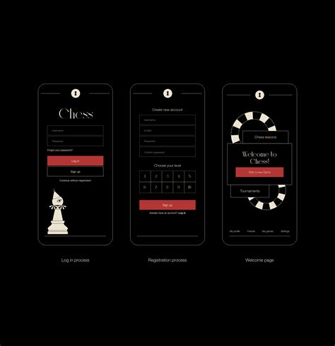 Chess App UI UX Design Behance