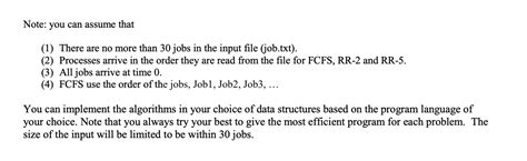 Solved Simulating Job Scheduler Of The Operating Systems By Chegg