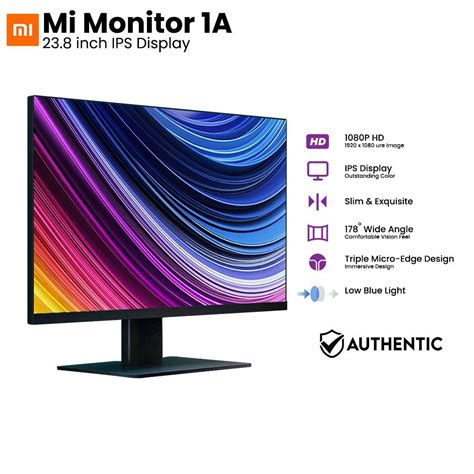 Xiaomi Mi Desktop Monitor A Inch P Ips Low Blue Light Computers Tech Parts