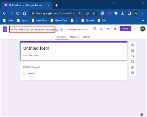 How To Change The Next Question Based On An Answer In Google Forms