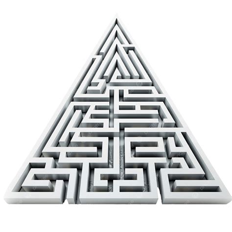 The Triangular Maze Has An Entrance And An Exit Maze With The Answer