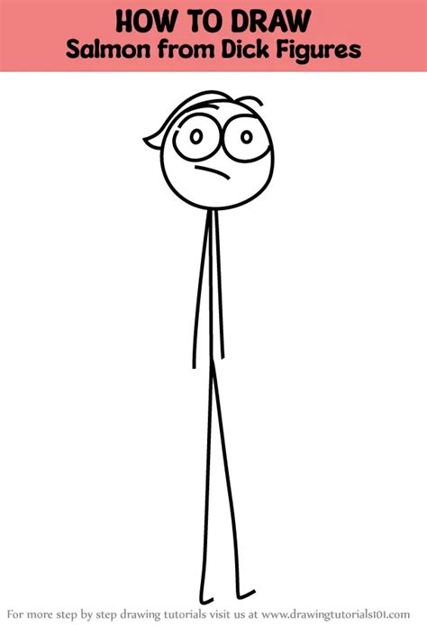 How To Draw Salmon From Dick Figures Dick Figures Step By Step DrawingTutorials101 Com