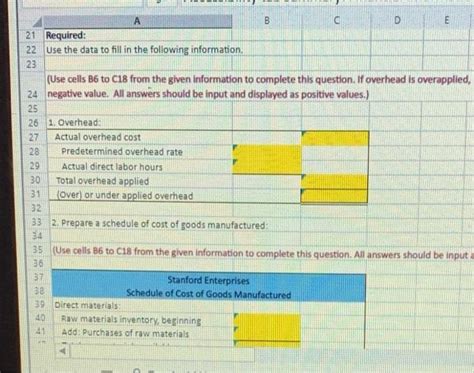 Solved A1 V fx Accessibility tab summary: Financial inforn A | Chegg.com