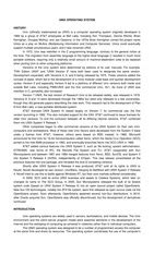 UNIX OPERATING SYSTEM UNIXOPERATINGSYSTEM HISTORY Unix Officiallytrademarkedas UNIX