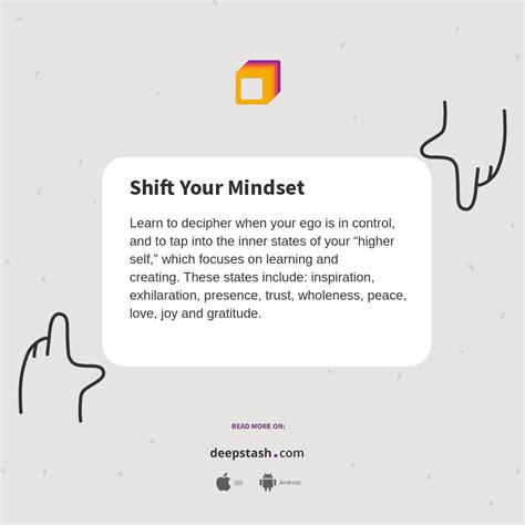 Shift Your Mindset Deepstash