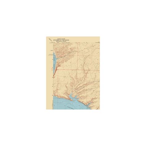 Topographical Map Fontenelle Reservoir Wyoming Quad Usgs 1968 23