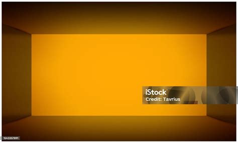 밝은 전면 화면과 텍스트 바닥 여유 공간 질감이 없는 색칠된 열린 공간 벽이 있는 밝은 배경 다채로운 벡터 3d 그림이 있는 추상적인 주황색 빈 방 0명에 대한 스톡 벡터