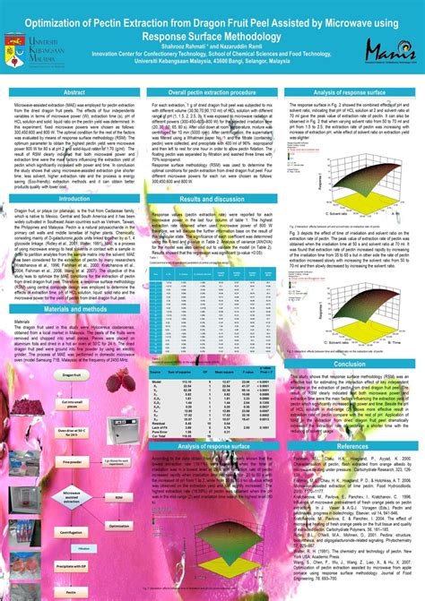 Pdf Optimization Of Pectin Extraction From Dragon Fruit Peel Assisted