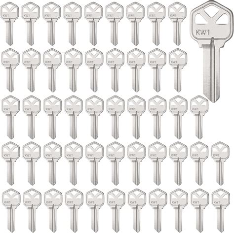 Kw1 Blank Key Blanks Pack Of 50 Uncut Blank Keys In Premium Copper