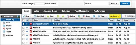 Xfinity Inbox