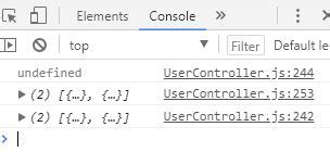 Html Angularjs Scope Is Undefined Outside Of Then Function Stack Overflow
