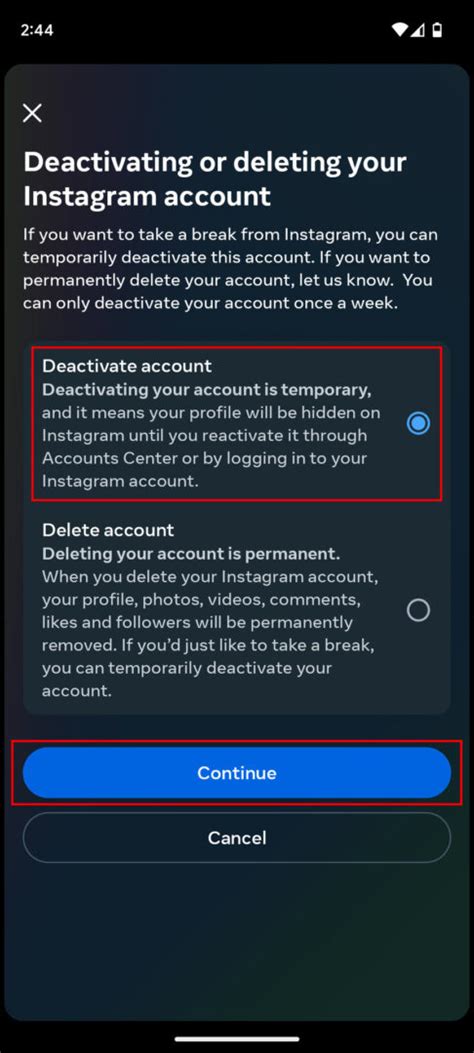 How To Delete Your Instagram Account Android Authority