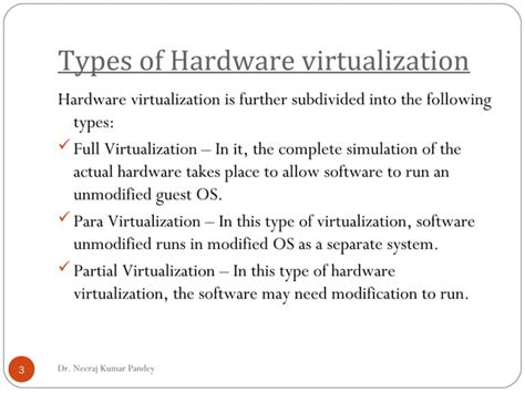 Cloud Computing Types Of Virtualization Ppt