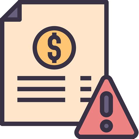 Overdue Outline Style Icon 36067238 Vector Art At Vecteezy