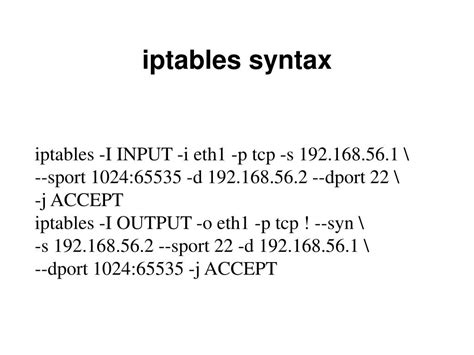 Ppt Iptables Firewalls Powerpoint Presentation Free Download Id