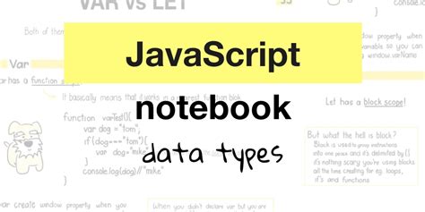 Js Visual Notes Data Types Dev Community