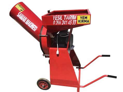 Tekerleklİ Yem Kirma Makİnasi Saman İlavelİ Yeşil Tarım