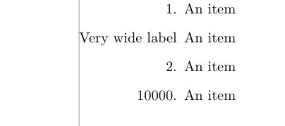 Horizontal Alignment Automatically Adjust Left Margins For Enumerate With Custom Labels