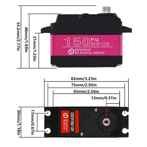 Digital Servo 150kg Cm With Feedback Micro Robotics