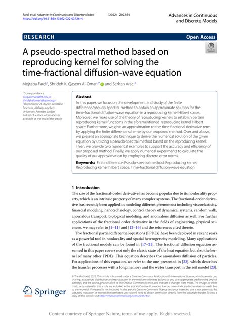 Pdf A Pseudo Spectral Method Based On Reproducing Kernel For Solving