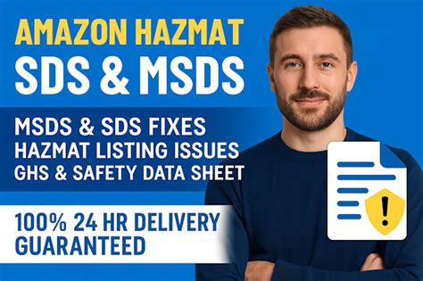 Sds Amazon Hazmat Msds Safety Data Sheet Approved Amazon Compliance