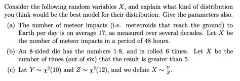 solved consider the following random variables x and