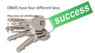 Keys Of Database PPT