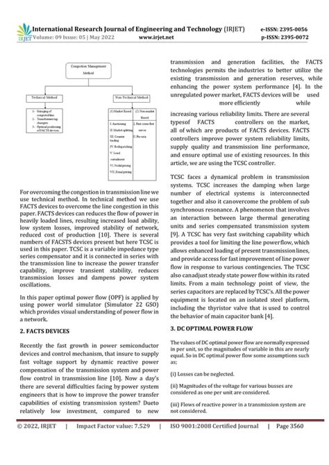 Congestion Management In Deregulated Power System By Using Facts Devices Pdf Computer