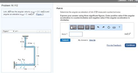 solved link ab has the angular velocity omega ab 2 5 rad s
