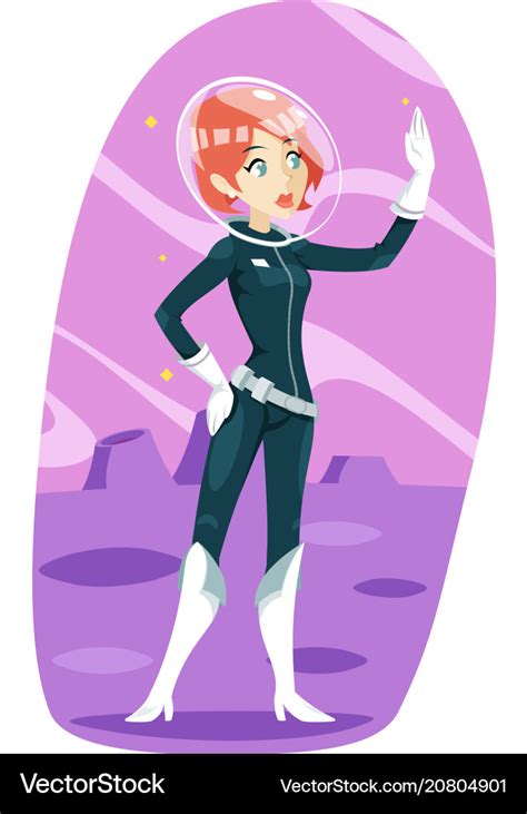 Retro Girl Astronaut