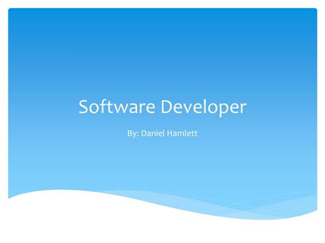 PPT Software Developer PowerPoint Presentation Free Download ID