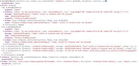 Picker Throws Validation Errors When Only Customsource Is Passed To