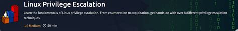 TryHackMe Linux Privilege Escalation Walkthrough