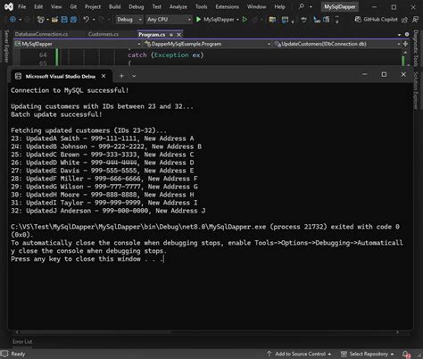 connect to mysql with dapper using c easy guide