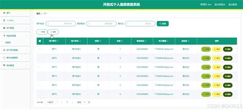ssm开放式个人信息核查系统k5534（程序 源码 数据库 调试部署 开发环境） 个人风险大数据查询源码 csdn博客
