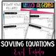 Solving Linear Equations In One Variable Exit Tickets By Hello Algebra
