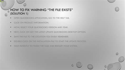 Ppt Best Way To Resolve Quickbooks Error The File Exists Powerpoint Presentation Id11305749