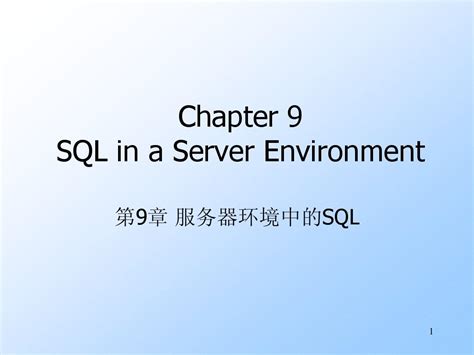 数据库系统 Server Environment9word文档在线阅读与下载无忧文档