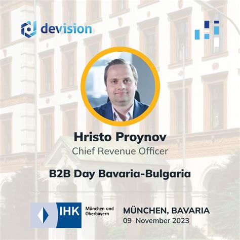 Hristo Proynov On Linkedin I Will Be In Munich Until The End Of The Week For B2b Day