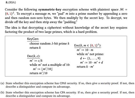 solved consider the following symmetric key encryption