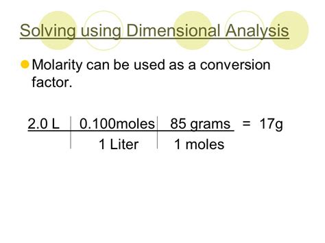 Molarity Molality Dilutions Percent Solutions And Mole Fractions
