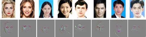 The Heapmap Generated By The Gred‐cam Algorithm On The 8 Faces Of The Heapmap Generated By The Gred‐cam Algorithm On The 8 Faces Of