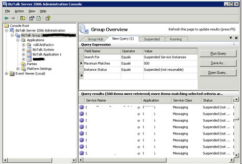 Знакомство с biztalk server 2006 administration console
